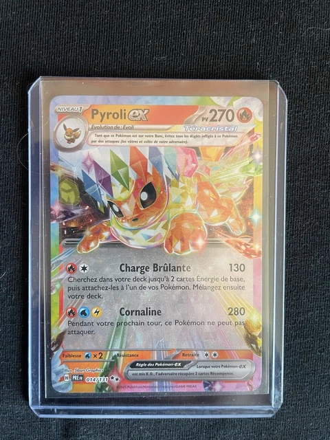 PYROLI EX 014/131 - Evolutions Prismatiques EV 8.5 MINT Carte Pokémon ...