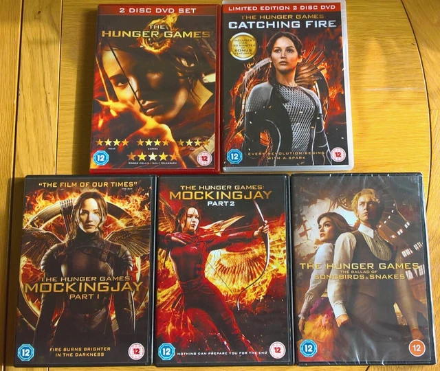 THE HUNGER GAMES Complete Franchise DVD Set Catching Fire Mockingjay 1 2 Ballad £16.84 - PicClick UK