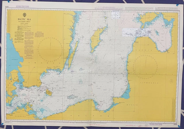 ADMIRALTY 2816 BALTIC SEA SOUTHERN SHEET Map Chart Maritime Genius ...