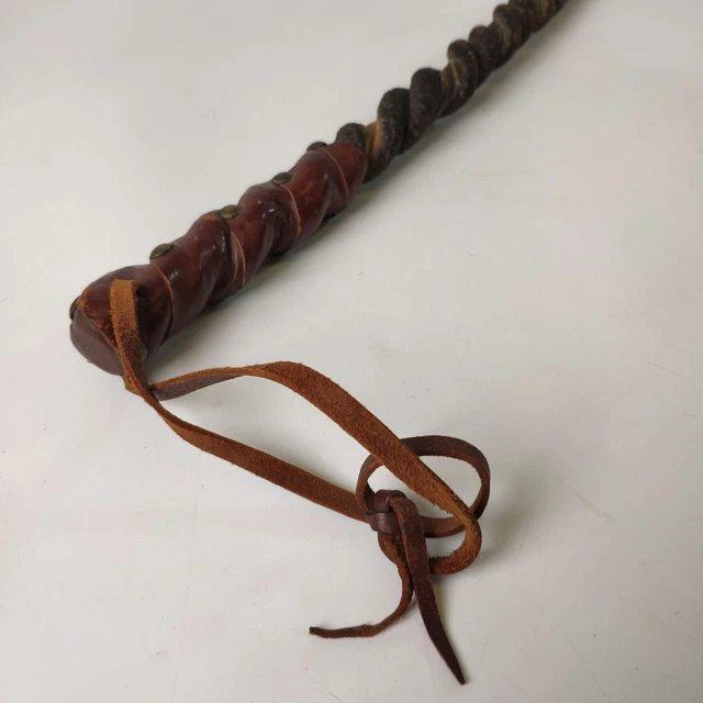 NERF DE BŒUF ancien matraque fouet cuir - 78 cm EUR 11,50 - PicClick FR