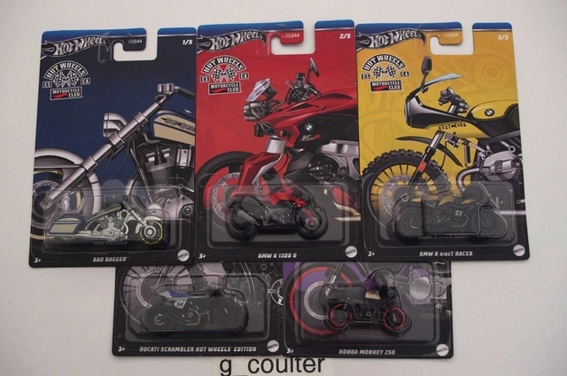 2024 HOT WHEELS MOTORCYCLE CLUB COMPLETE SET OF 6 GDG44 Bad Bagger BMW ...