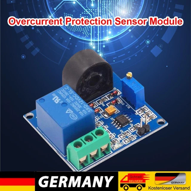 12v Current Detection Sensor Module 5a Relay Overcurrent Over Current