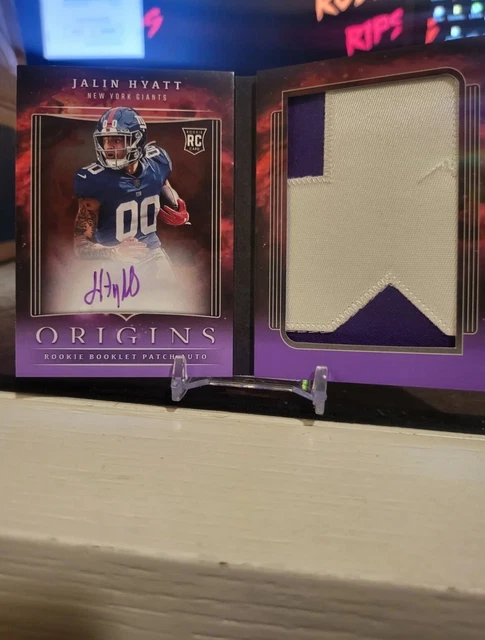 LIVRET SUR CARTE Jalin Hyatt 2023 Panini Origins RC Auto RPA SSP 3/5 ...