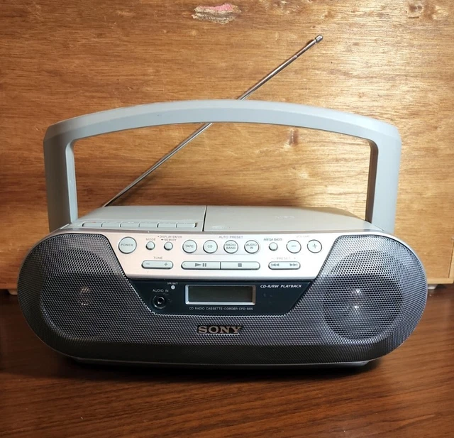 Sony Boombox Cd Player Radio Cassette Cfd S05 Mega Base Amfm Stereo £1959 Picclick Uk