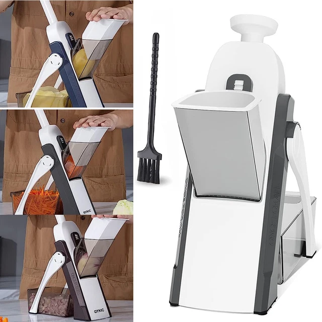 SAFE MANDOLINE VEGETABLE Slicer Adjustable Vegetable Chopper Mandolin ...