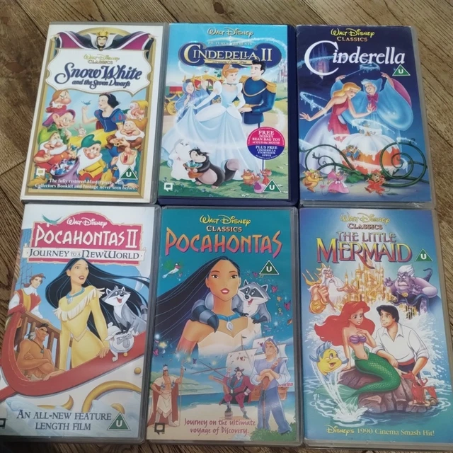 WALT DISNEY CLASSICS Princesses VHS Bundle x6 - Little Mermaid ...