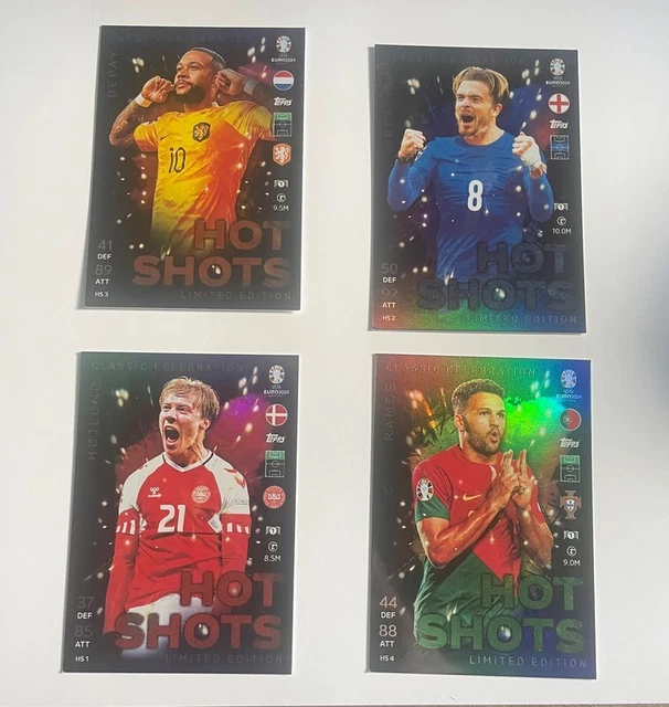 MATCH ATTAX EURO 2024 Limited Edition Classic Celebration Hot Shots ...