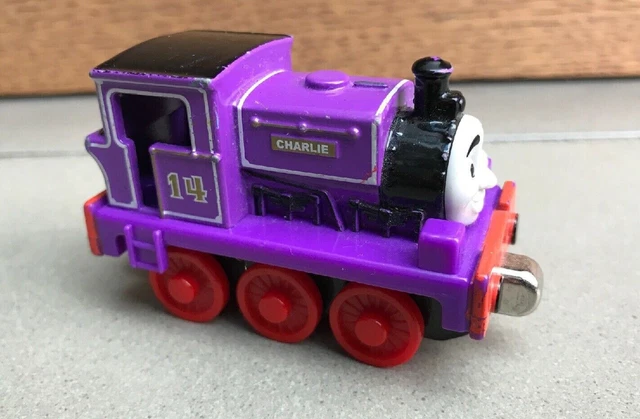 THOMAS & FRIENDS Take-n-Play. Charlie 14, Die-cast Purple Engine ...