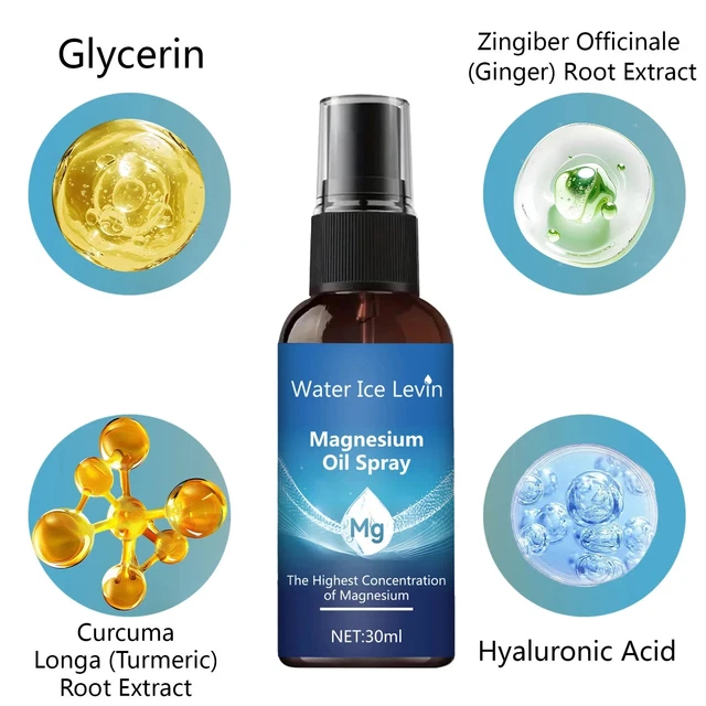 PURE MAGNESIUM OIL Spray - 100% Pure & Natural Magnesium Oil Spray £4. ...