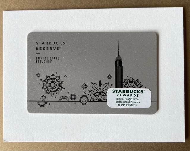 STARBUCKS CARD RESERVE Empire State Building, New York 2022 $20.83 ...