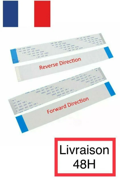 AWM 20624 80C 60V VW-1 4-32pin 1.0mm FFC Câble plat Flexib Câble Flex 5 ...