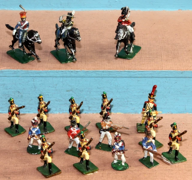WARGAMES NAPOLEONIC mix true 25mm stadden garrison lamming white metal ...