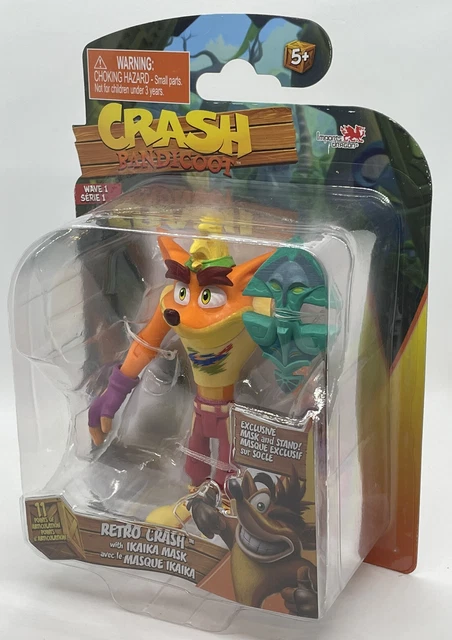 CRASH BANDICOOT 5” Action Figure Wave 1 2021 New Retro Crash w/ Ikaika ...