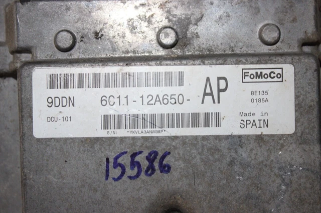 UNITÉ DE COMMANDE moteur d'origine Ford Transit ECU 6C11-12A650-AP 9DDN ...