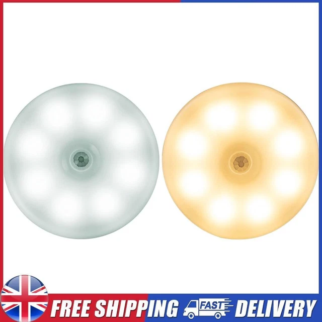 PIR MOTION SENSOR Lamp Battery Powered 300mAh for Kitchen Bedroom ...