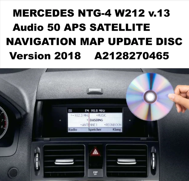 MAP UPDATE DVD for Mercedes Benz NTG4 212 v13 AUDIO 50 APS navigation ...