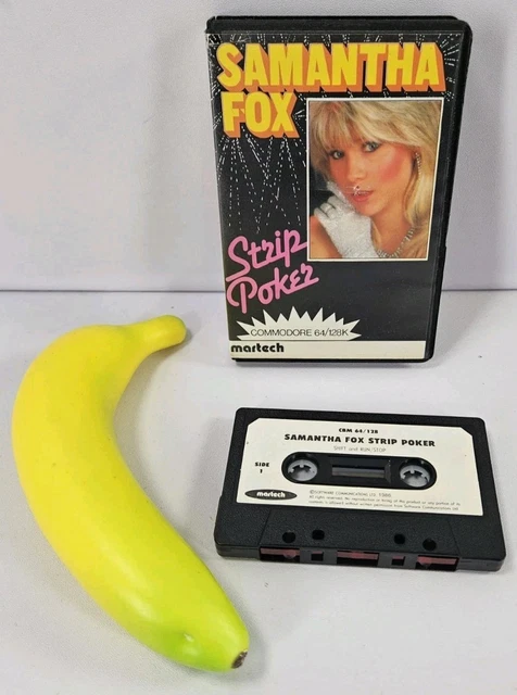 RARE SAMANTHA FOX Strip Poker Game (Commodore 64) - Tested & Working £ ...