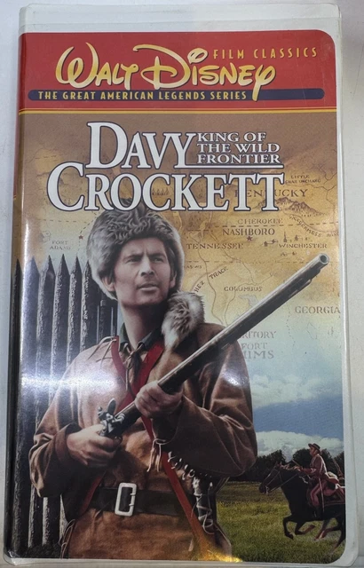 DAVY CROCKETT KING of the Wild Frontier VHS 1955 Western Disney Film ...