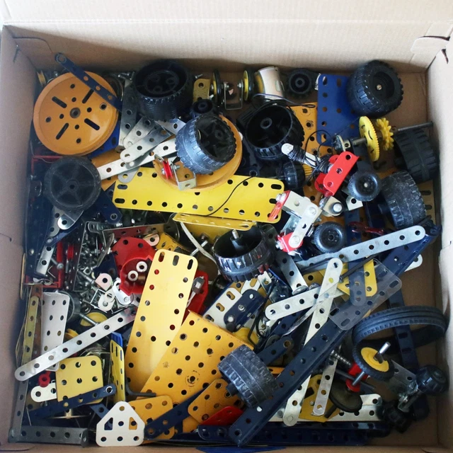 2.9 KG MECCANO Parts Bundle - Mixed Pieces - Job Lot £15.00 - PicClick UK