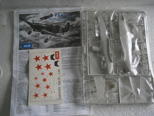 MAQUETTE AVION WW2 soviet YAKOVLEV YAK - 7V ICM 48033 1/48 EUR 14,00 - PicClick FR