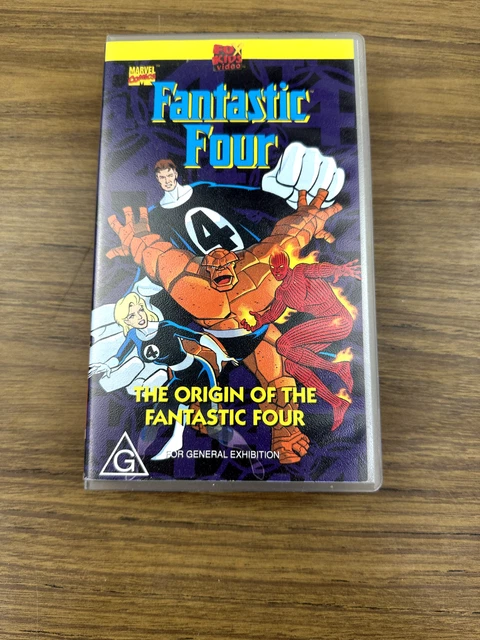 MARVEL THE FANTASTIC Four VHS - “The Origins Of The Fantastic Four ...