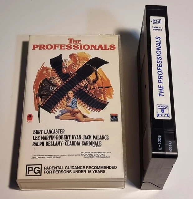 THE PROFESSIONALS (1966 Pre Cert) - Rare Australian RCA VHS Issue - Cult Western $20.03 ...