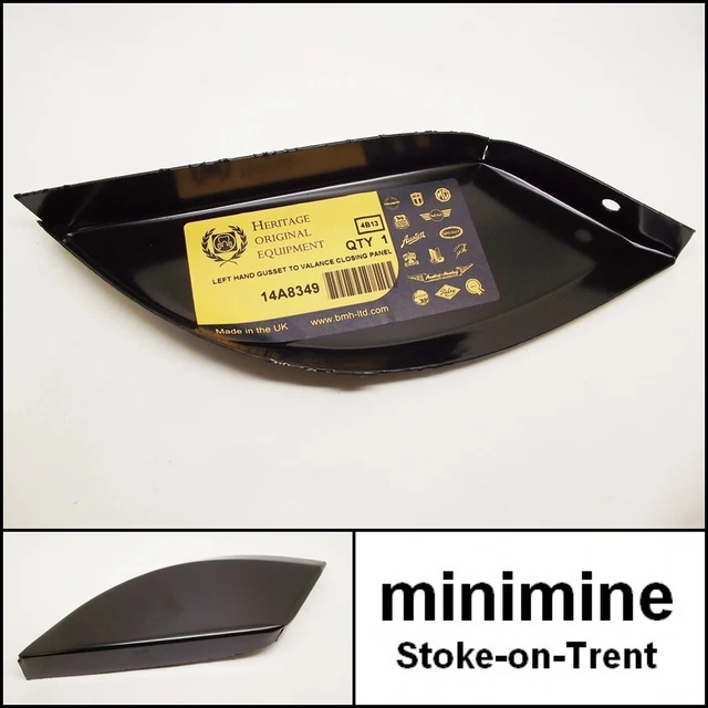 CLASSIC MINI SCUTTLE To Wing Gusset Closing Panel L/H 14A8349 near side ...