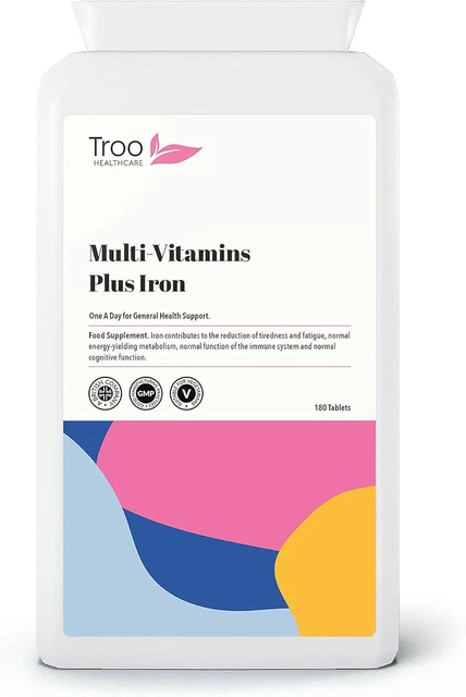 MULTI VITAMINS WITH Iron by Troo Healthcare - One-A-Day Multivitamin ...