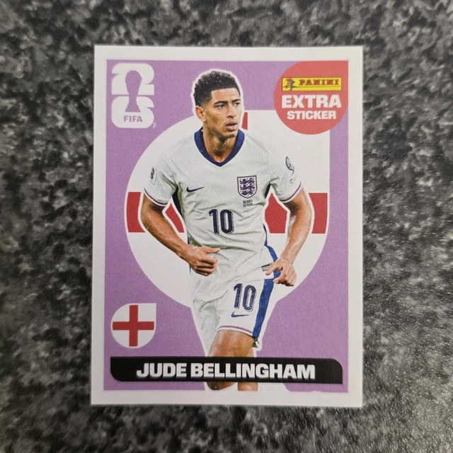 PANINI FIFA WORLD Cup 2026 Extra Sticker Jude Bellingham England ...
