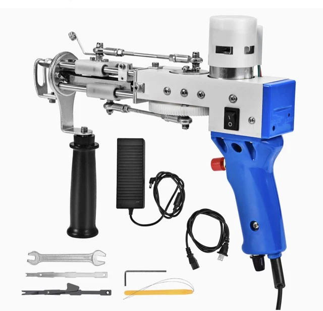 TUFTING GUN CUT Pile and Loop Pile 2 in 1 Electric Rug Gun Machine ...