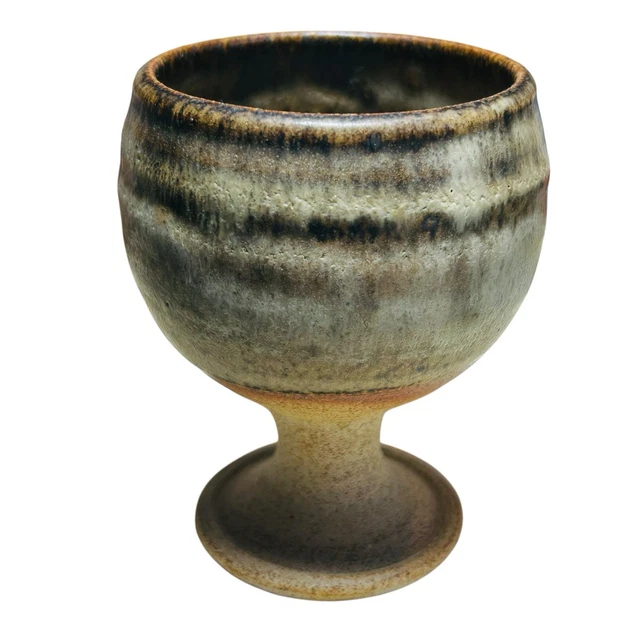 JOHN BUCHANAN ANCHOR Pottery Studio Pottery Goblet Cup St Ives Cornwall ...