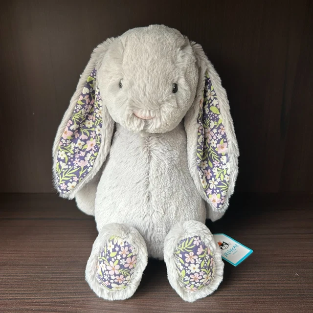 JELLYCAT BLOSSOM SILVER Bunny Bloom Medium - RARE - BNWT - Free Shipping 🚚 £68.26 - PicClick UK