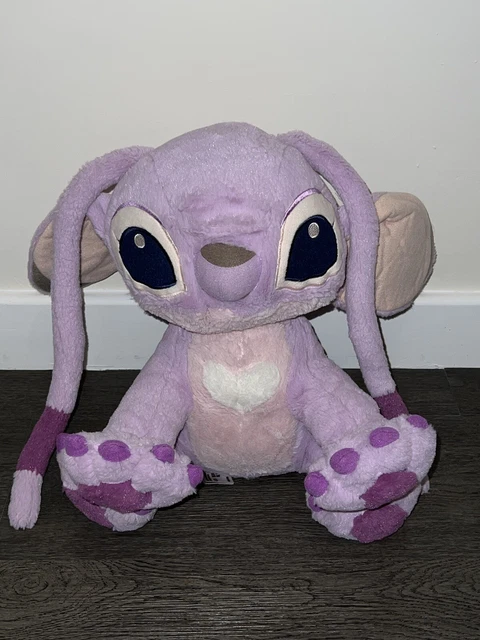 DISNEY STORE LILO And Stitch Angel Fluffy Plush Soft Teddy Bear Toy £14 ...