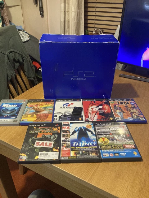 SONY PLAYSTATION 2 Console PS2 Black Boxed- 8 Games- SCPH-30003 £99.00 ...