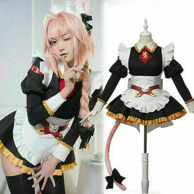 FATE/GRAND ORDER ASTOLFO Cosplay FGO Astolfo Apocrypha Maid Dress ...