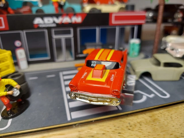 TYCO PRO 57 Chevy Belair "HP-2" HO Slot Car,From The JUNKYARD,Runs ...