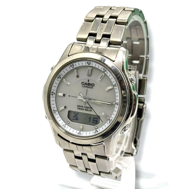 OPERATING CASIO WATCH Radio Solar Lineage Titanium Lcw-100T Qz Analog ...
