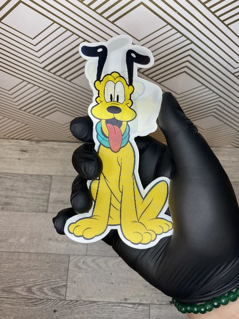 DISNEY PLUTO 3D Lenticular Motion Moving Car Sticker Decal Peeker ...
