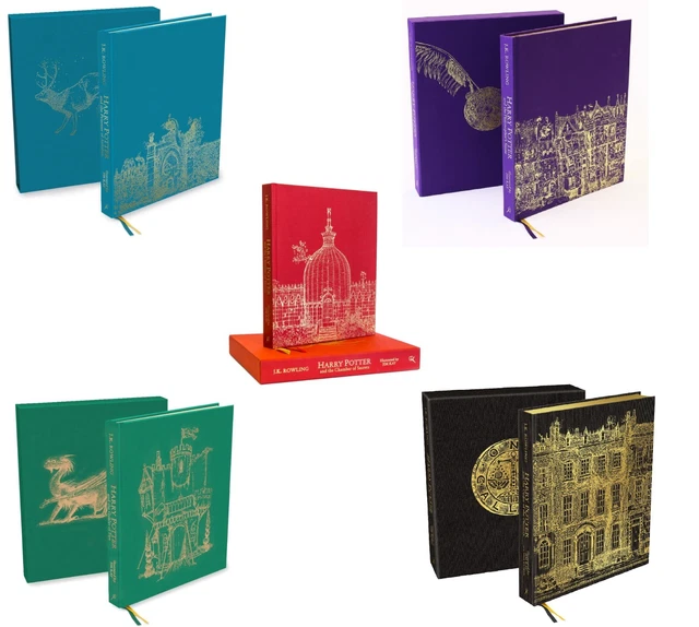 HARRY POTTER DELUXE Edition Illustrated Book Assortment £179.99 ...