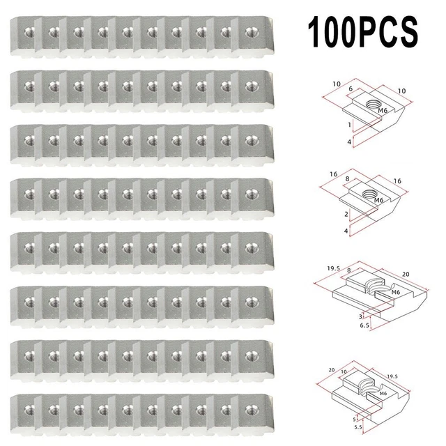CROU FILET ROBUSTE pour profil s en aluminium M6 largeur de fente de fil 6 EUR 67,34 - PicClick FR