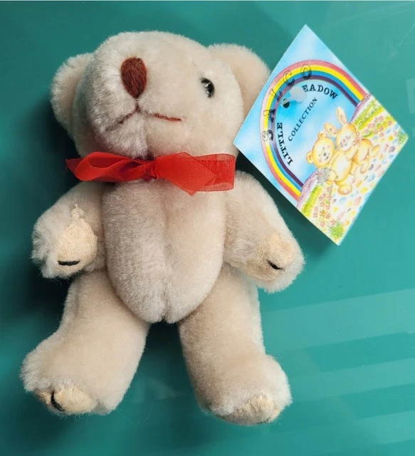 SMALL CUTE 13CM Jointed Movable VTG 1990'S Salco Little Meadow TEDDY ...