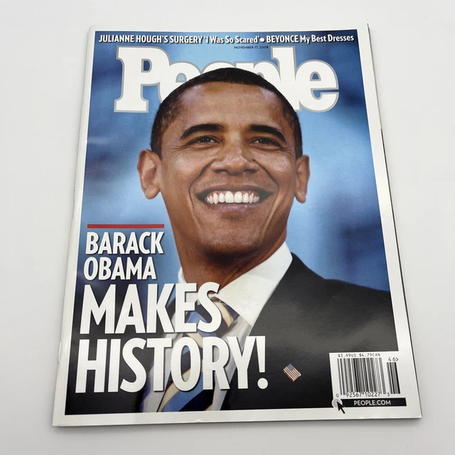 PEOPLE MAGAZINE BARACK OBAMA Makes History November 2008 Election Issue ...