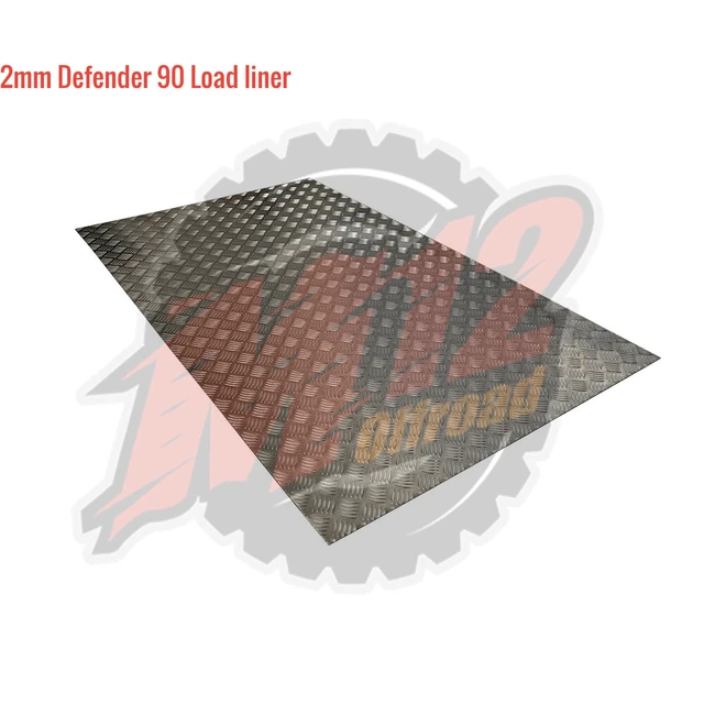 LANDROVER DEFENDER 90 Rear Load liner floor 2mm Natural Chequer plate £ ...