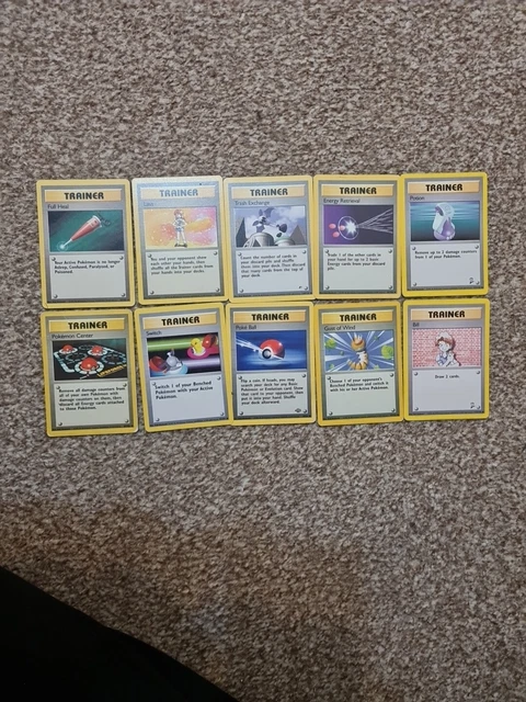 POKEMON RARE BASE Set Trainer Cards Bundle Job Lot (10 Cards) EUR 5,29 ...
