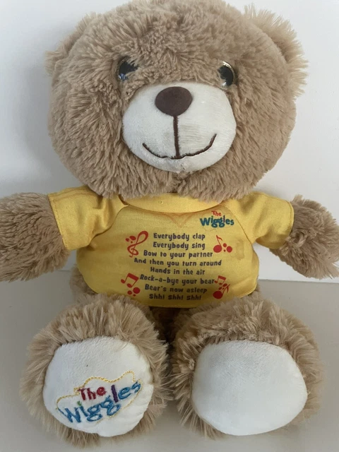 THE WIGGLES SINGING Teddy Bear Plush 2019 "Everybody Clap, Everybody ...