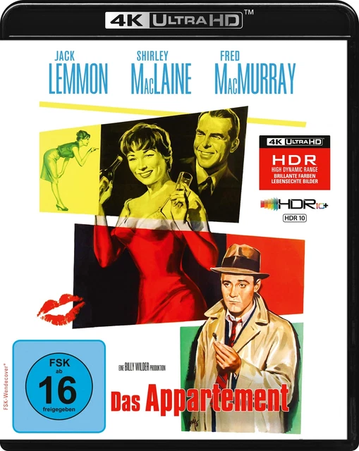DAS APPARTEMENT (4K Ultra HD) (4K UHD Blu-ray) Lemmon Jack MacLaine Shirley Fred EUR 35,24 ...