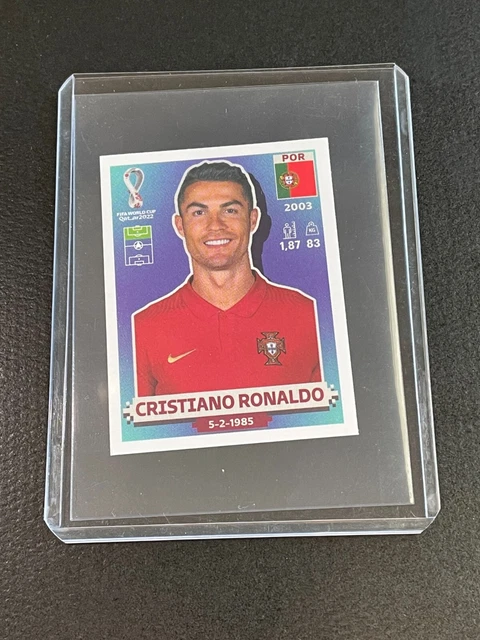 PANINI FIFA WORLD cup qatar 2022 Cristiano Ronaldo Portugal BORDERLESS ...