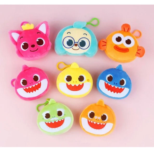 BABY SHARK PINKFONG Hogi Bag Ring Plush Doll 10cm Accessories Keychain ...