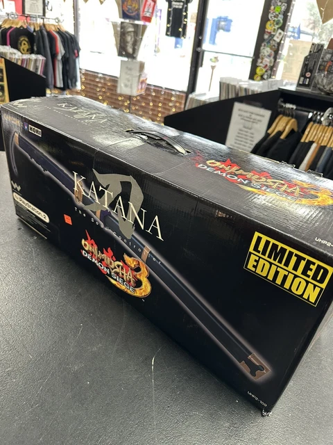 ONIMUSHA 3 DEMON Siege Soul Katana Sword Controller Playstation 2 PS2 ...