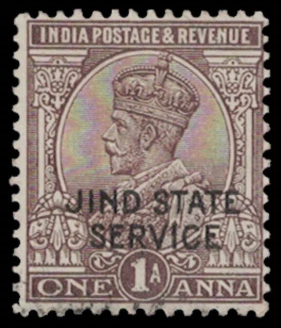 1920S INDIA JIND STATE Stamp - Overprint "Service" 1A 1264 £1.43 ...
